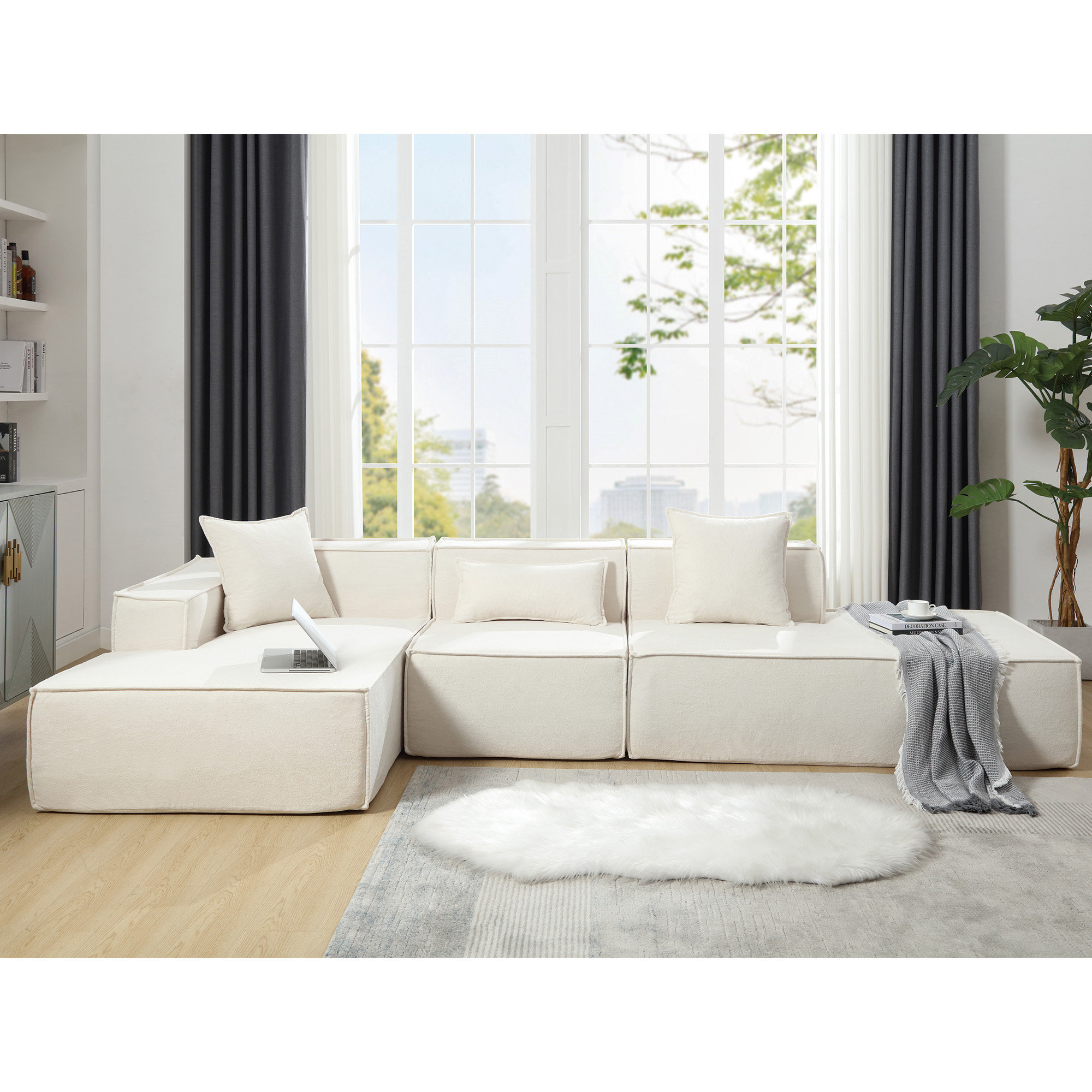 Latitude Run® [VIDEO PROVIDED] Modular Combination Living Room Sofa Set ...